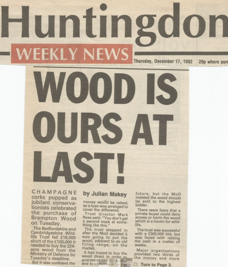 Brampton Wood - celebrating 30 years of being saved! | Wildlife Trust ...